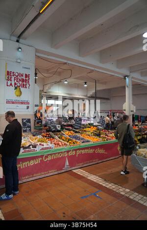 The Marché Forville, Covered Market in Cannes, France Stock Photo - Alamy