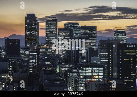 Sunset from the observatory of Nagoya TV Tower. Shooting Location ...
