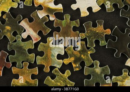 Photo picture of Jigsaw puzzle Background or texture Stock Photo - Alamy