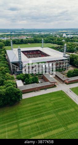 COLOGNE, GERMANY - 5 MAY, 2025: Aerial view of the Rhein Energie ...