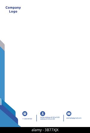 Modern business letterhead template Stock Vector Image & Art - Alamy