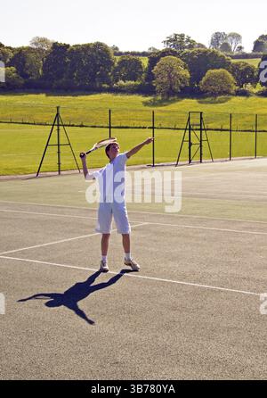 Tennis - Overhead Smash Stock Photo - Alamy