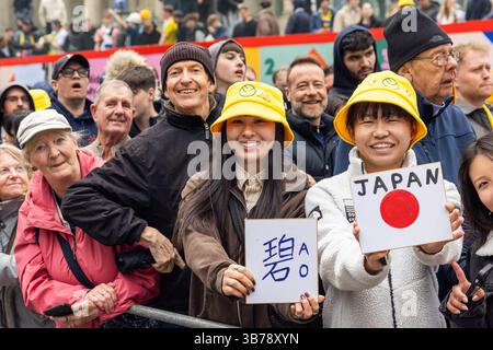 Leeds United fans celebrate Ao Tanaka Of Leeds United late equaliser ...