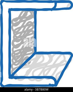 steel metal profile icon doodle illustration Stock Vector Image & Art ...