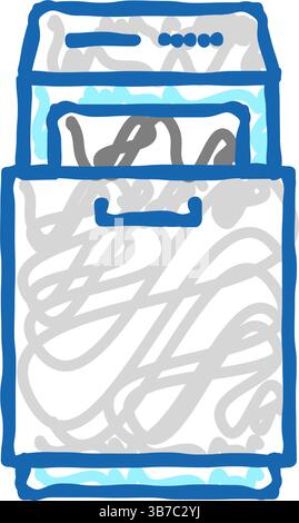 trash compactor icon doodle illustration Stock Vector Image & Art - Alamy