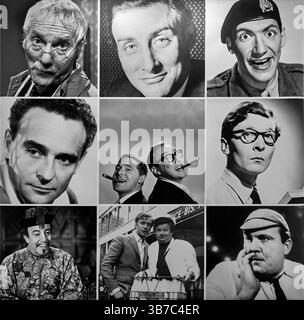 Vintage photographs of British comedians and movie stars Stock Photo ...