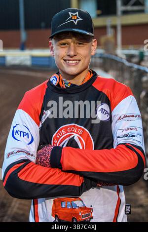 Belle Vue Colts' Guest Rider Joe Thompson in Red leading Edinburgh ...