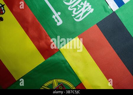 Flags in international championship tournament Stock Photo - Alamy