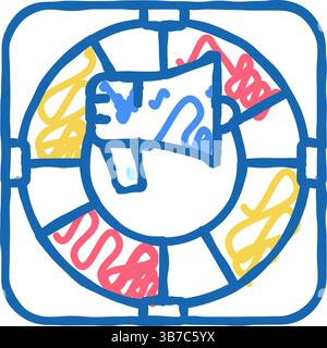 tutorial processing icon doodle illustration Stock Vector Image & Art ...