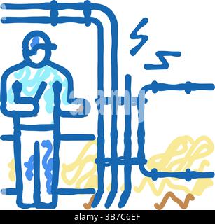 electrical fault finding color icon vector illustration Stock Vector ...