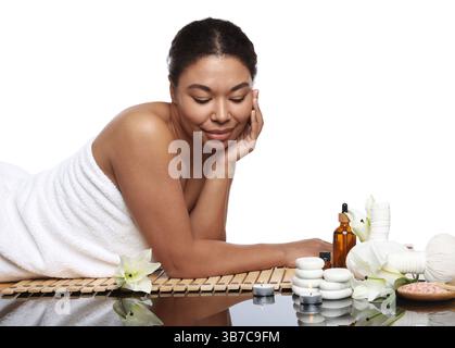 Different bottles of cosmetic products on color background Stock Photo ...