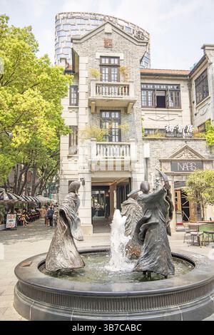 colonial buildings in the french concession in shanghai china Stock ...