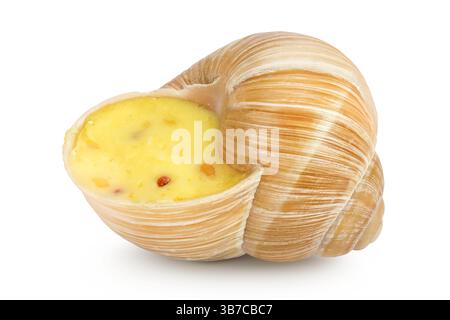Dijon escargot snail filled with butter, garlic, Dijon mustard and ...