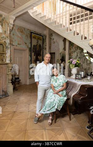 Andy Hill and his wife, Sheila, who restored the derelict and ...