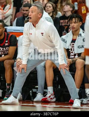Texas Tech head coach Grant McCasland in the first half of an NCAA ...
