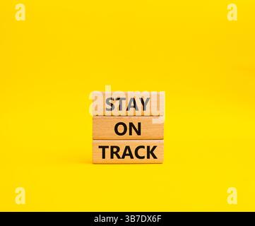 Right track symbol. Concept words Are you on the right track on wooden ...