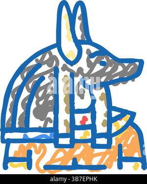 god egypt osiris icon doodle illustration Stock Vector Image & Art - Alamy