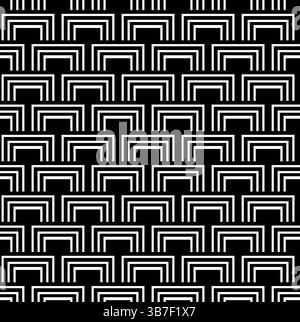 Seamless pattern geometric rhombus square on dark black background ...