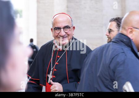 Cardinal Fernando Natalio Chomalí Garib arrives at the Vatican, Monday ...