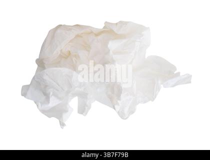 One white crumpled paper ball over isolated background Stock Photo - Alamy