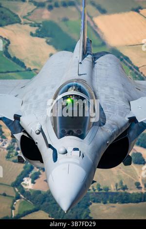 The French Navy Dassault Rafale M, registration 5, is a carrier-based ...