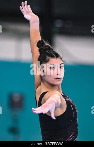 October 19, 2023: Kayla Dicello of United States performs on the floor ...