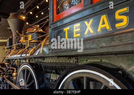 Restored 1856 Western & Atlantic locomotive at the Atlanta History ...
