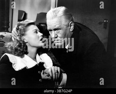 Marcia Mae Jones, Joseph Crehan, on-set of the film, "Street Corner ...