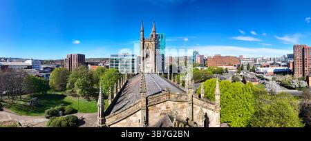 panoramic view of St Mary's Anglican church in South Dalton, East ...