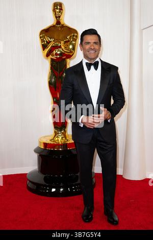 Mark Consuelos arrives at the Oscars on Sunday, Feb. 9, 2020, at the ...