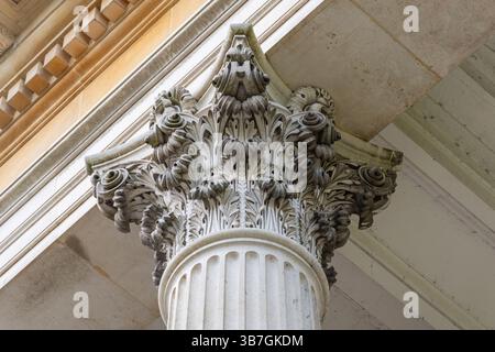Corinthian order capital with acanthus leaves and scrolls, was the most ...