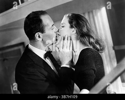 Henry Fonda, Susan Strasberg, on-set of the film, "Stage Struck", RKO ...