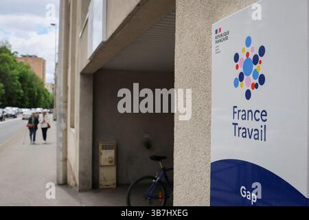 Gap, France. 06th May, 2025. Illustration - France Travail Agency. A ...