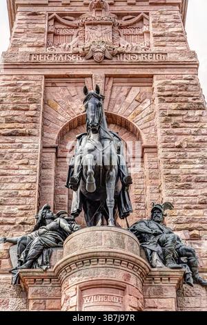 Kyffhauser monument of Emperor William and Barbarossa Stock Photo - Alamy