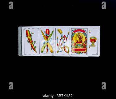 Classic Spanish Playing Cards: Traditional Game Cards Stock Photo - Alamy
