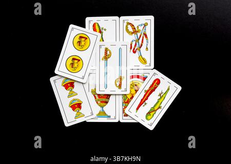 Classic Spanish Playing Cards: Traditional Game Cards Stock Photo - Alamy