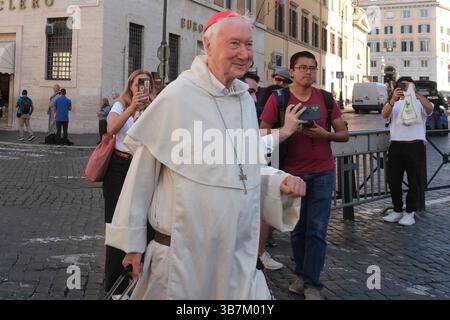 Cardinal Timothy Radcliffe walks, ahead of the conclave to elect the ...