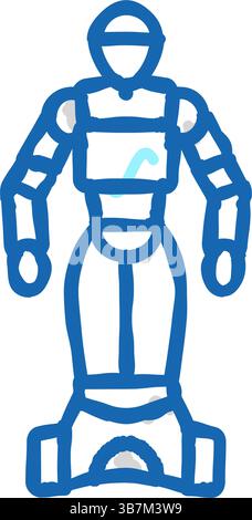 teleoperated robot icon doodle illustration Stock Vector Image & Art ...