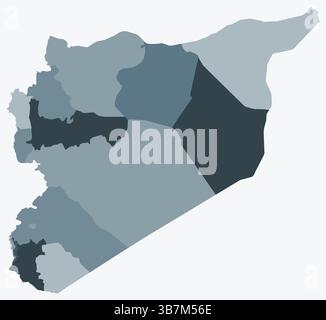 White flat blank vector administrative map of SALZGITTER, GERMANY with ...