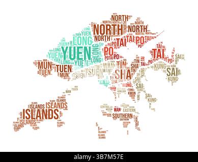 Hong Kong Word Cloud. Country with regions division. Hong Kong ...