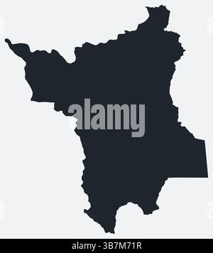 Roraima, Brazil. Simple vector map. State shape. Outline style. Border of Roraima. Vector ...