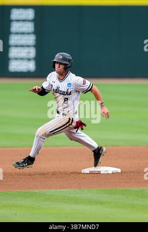 June 2, 2024: Wildcats base runner David Bishop #44 moves down the ...