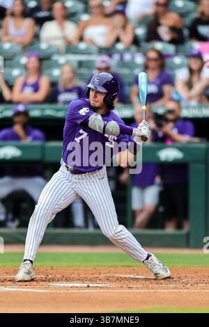 June 2, 2024: Brady Day #7 of Kansas State starts his swing during an ...