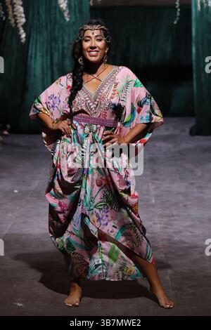 MIAMI BEACH, FLORIDA - MAY 31: Ellie Thumann walks the runway at the ...