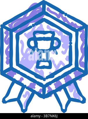 award decorated cup color icon vector illustration Stock Vector Image ...