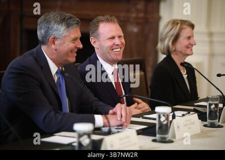 Andrew Giuliani during a meeting with US President Donald Trump and the ...
