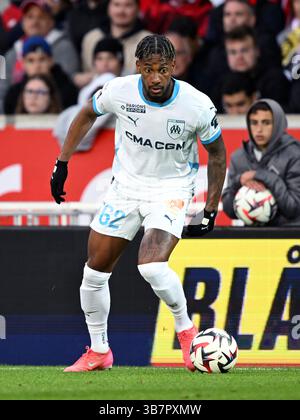 LILLE - Amir Murillo of Olympique de Marseille during the French Ligue ...