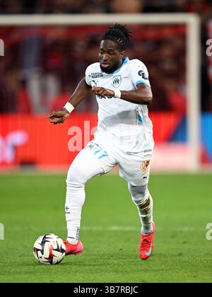 LILLE - Jonathan Rowe of Olympique de Marseille during the French Ligue ...