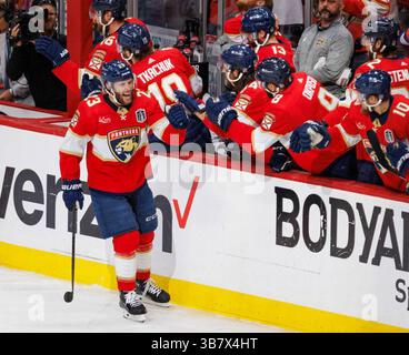Florida Panthers center Carter Verhaeghe (23) and Vancouver Canucks ...