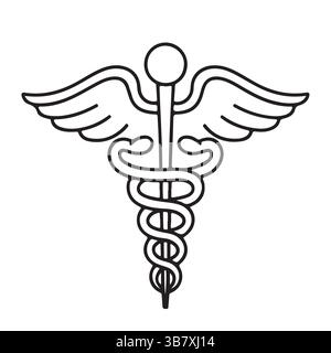Caduceus symbol silhouette, Caduceus symbol, Medical symbol silhouette ...